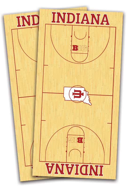 Indiana IU Basketball Court Cornhole Wraps – Cornhole Garage